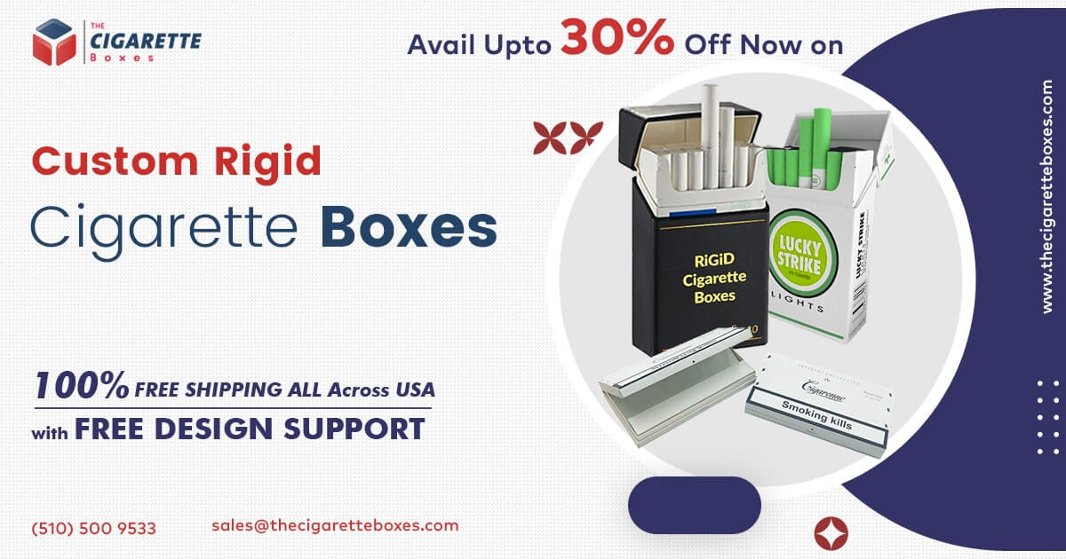 Custom Rigid Cigarette Packaging Boxes | The Cigarette Boxes